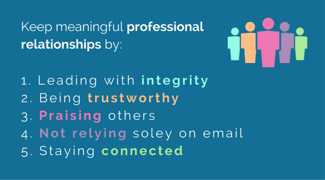 5 Easy Ways to Maintain Meaningful Professional Relationships | JOHNLEONARD