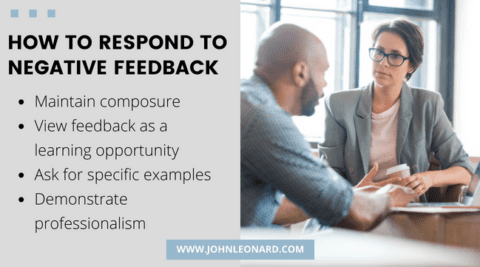 How to Professionally Respond to Negative Feedback | JOHNLEONARD